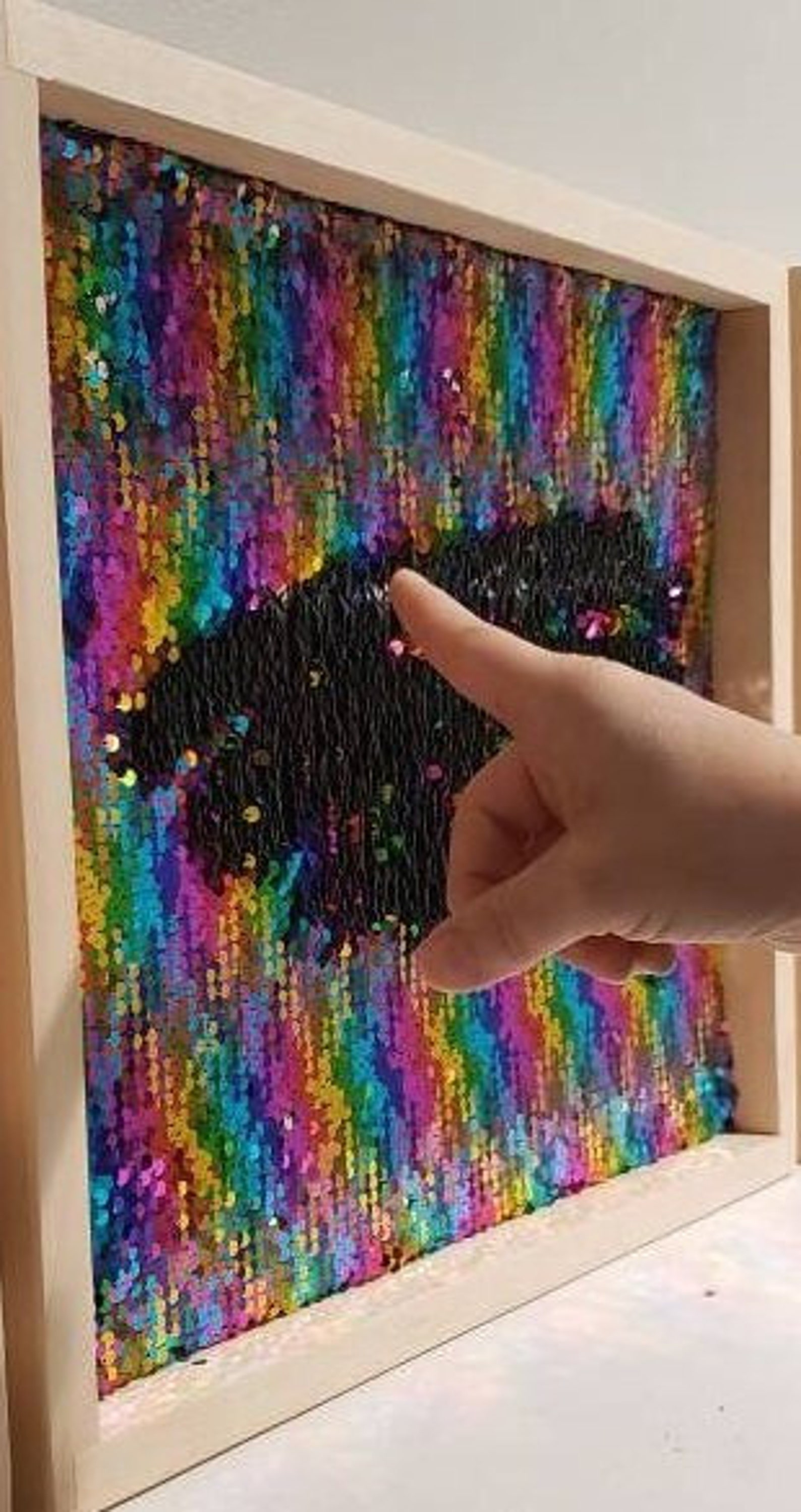 Rainbow Sequin Drawing Board Rainbow Reversible Sequin Board - Etsy