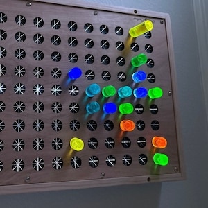 Giant Sensory Light Pegboard for Kids & Adults – LED Wall Light Toy for ...