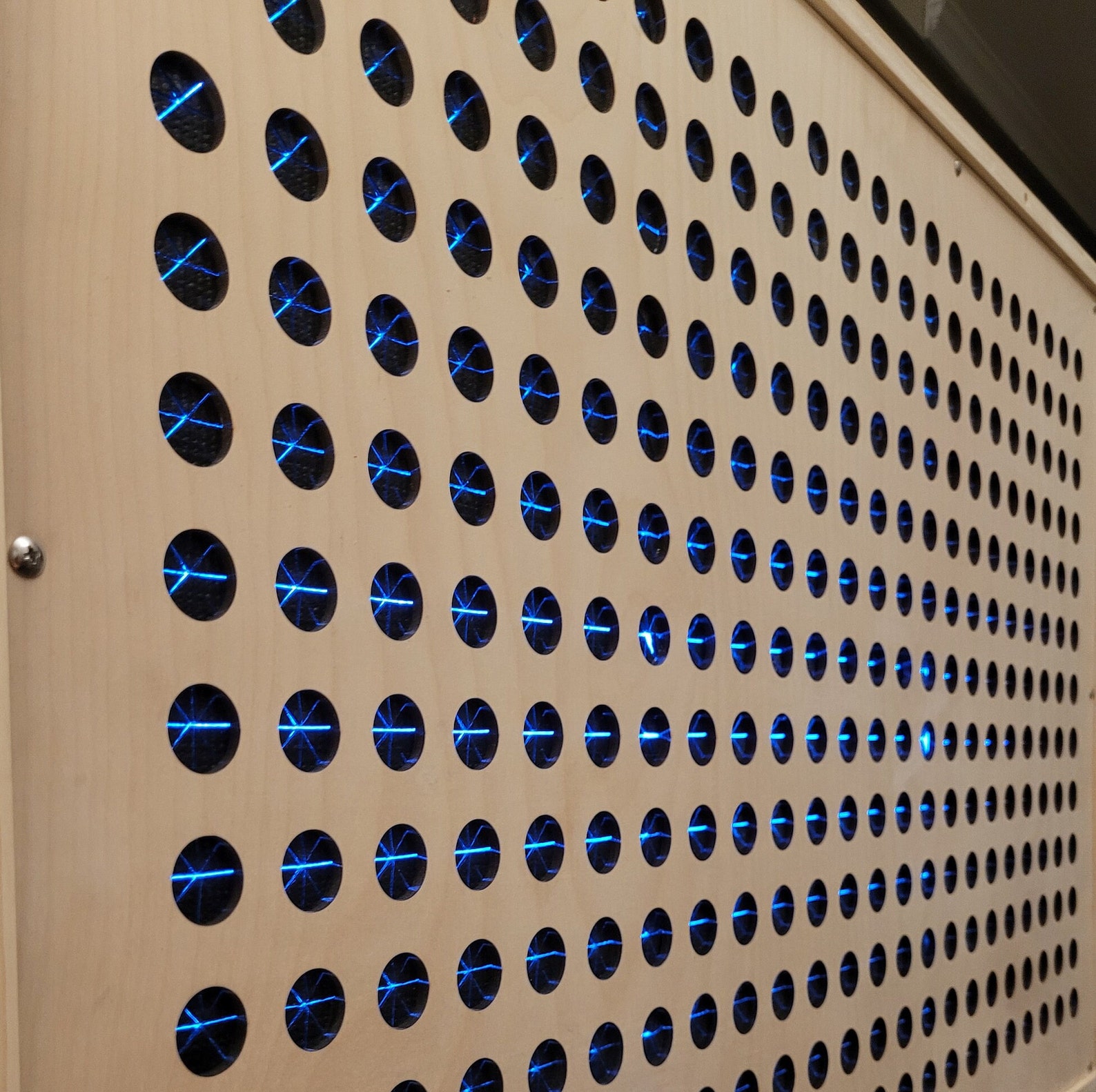 5-foot LED Pegboard Faceplate Wooden Panel With 1 Peg Holes Custom ...