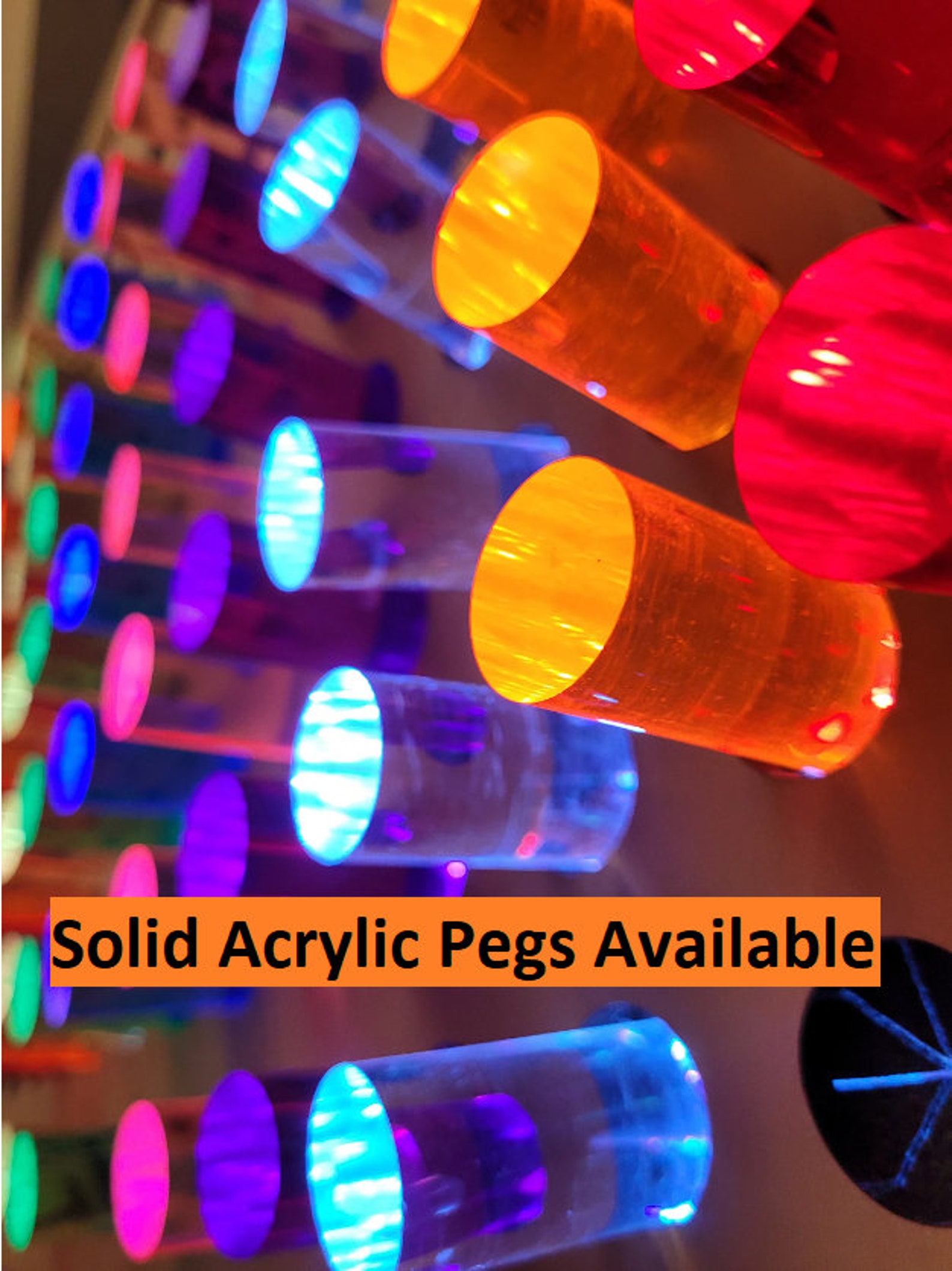 Large Wall-mount Giant Bright Lite Peg Board With Giant Colored Light ...