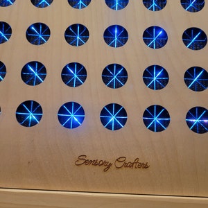 Giant Bright LED Light Peg Board With DIY Colored Light Pegs Sensory ...