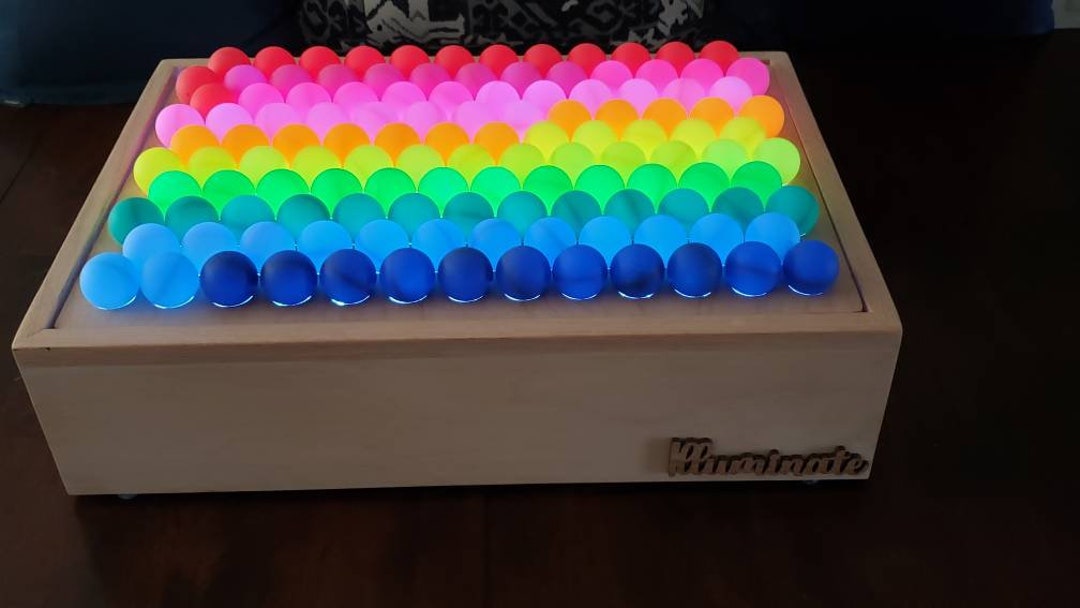 Light Table With Giant Colored Pegs and Glowing Balls -LED Light Table ...