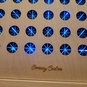 Giant Light Peg Board With Remote - Sensory Wall Toy for Kids & Adults ...