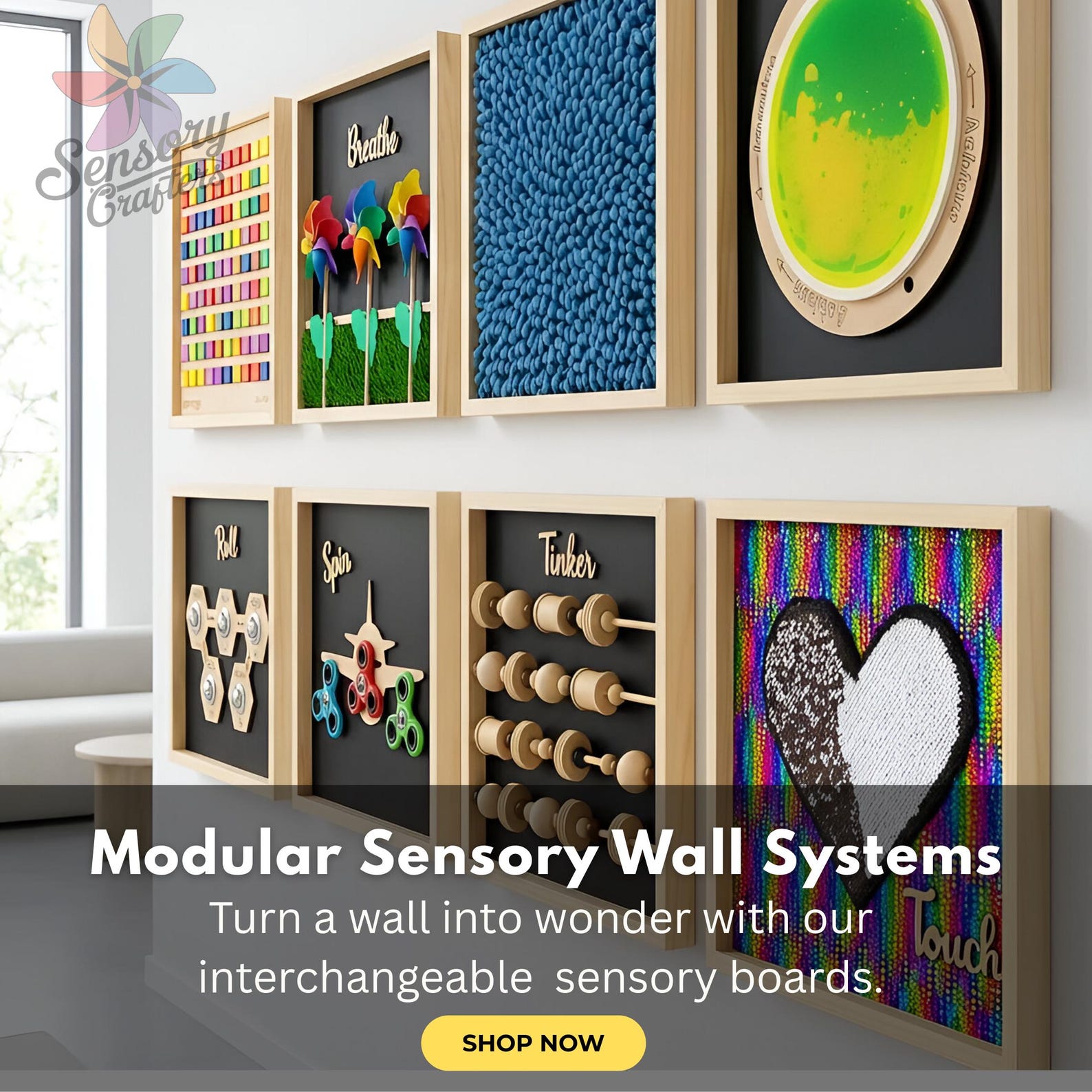 Wall-mountable Sensory Boards / Busy Boards for Kids and Adults ...