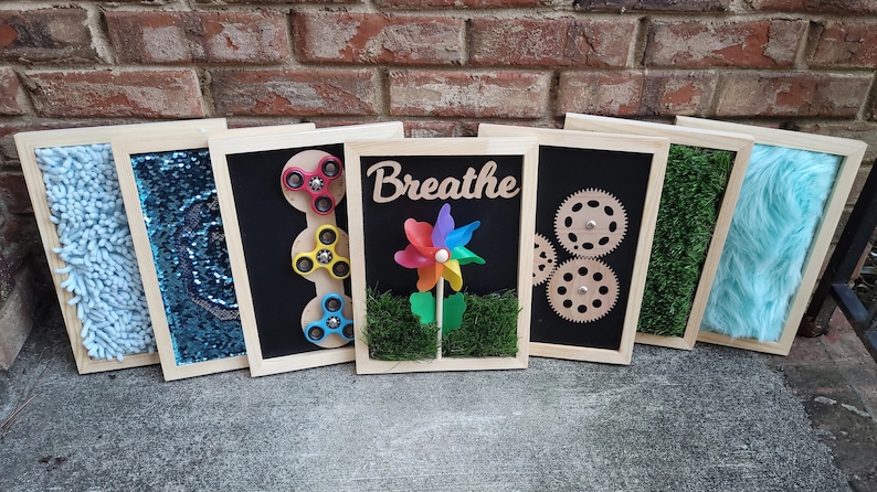 Personal Mini Sensory Boards - Handmade Wooden Sensory Panels for Kids ...
