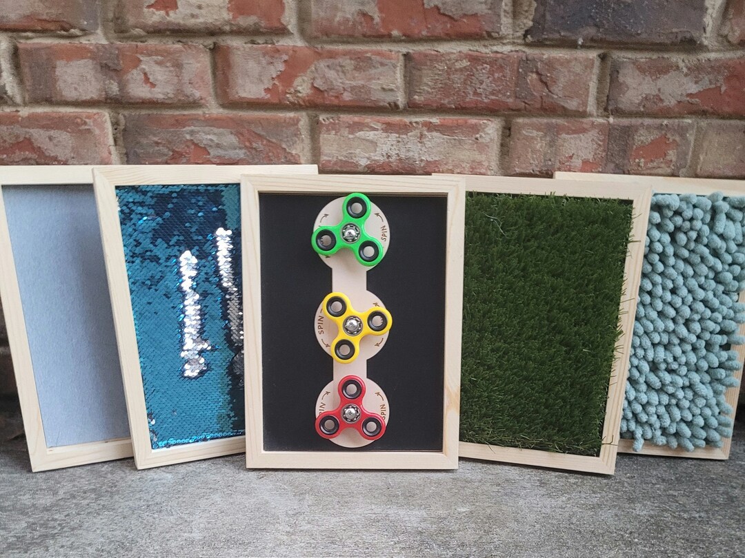 Mini Sensory Boards Autism 5-pack (12"x9") - Sequin, Grass, Water Paint ...