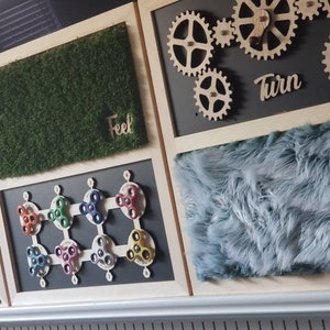 Six Sensory Panels on Three Extra Large 24" Wall-mountable Frames. DIY ...