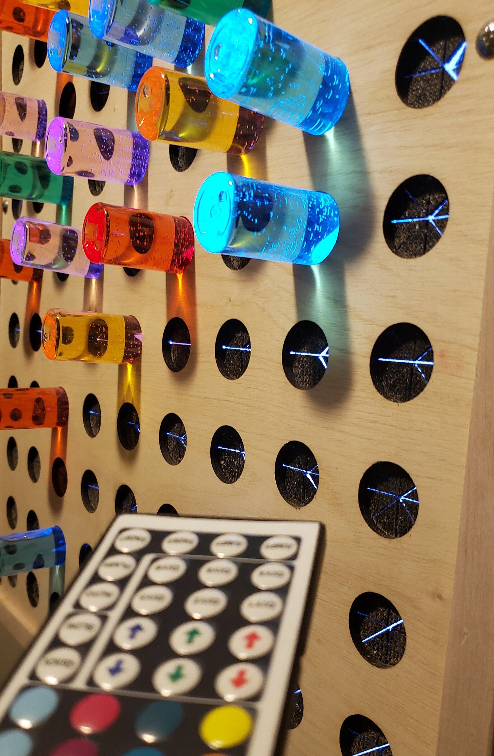 Wall-mountable Giant Bright Light Peg Board - A Jumbo-sized Take on a ...