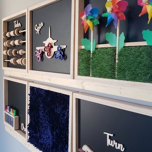 DIY Sensory Wall - 8 Sensory Panels in Beautiful Wooden Frames. Perfect ...