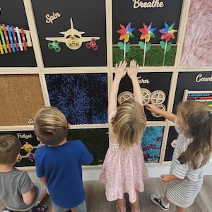 15 Panel Sensory Wall Wall-mounted Activity Boards ABA Therapy Toys for ...