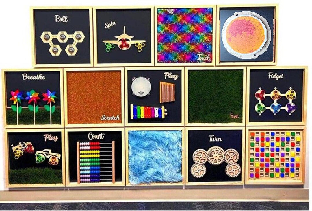 Giant Sensory Wall: 14 Activity Boards for Autism, ADHD, Dementia - Etsy