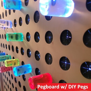 4-ft Giant LED Pegboard | Bright Lite Peg Board | Sensory Crafters ...