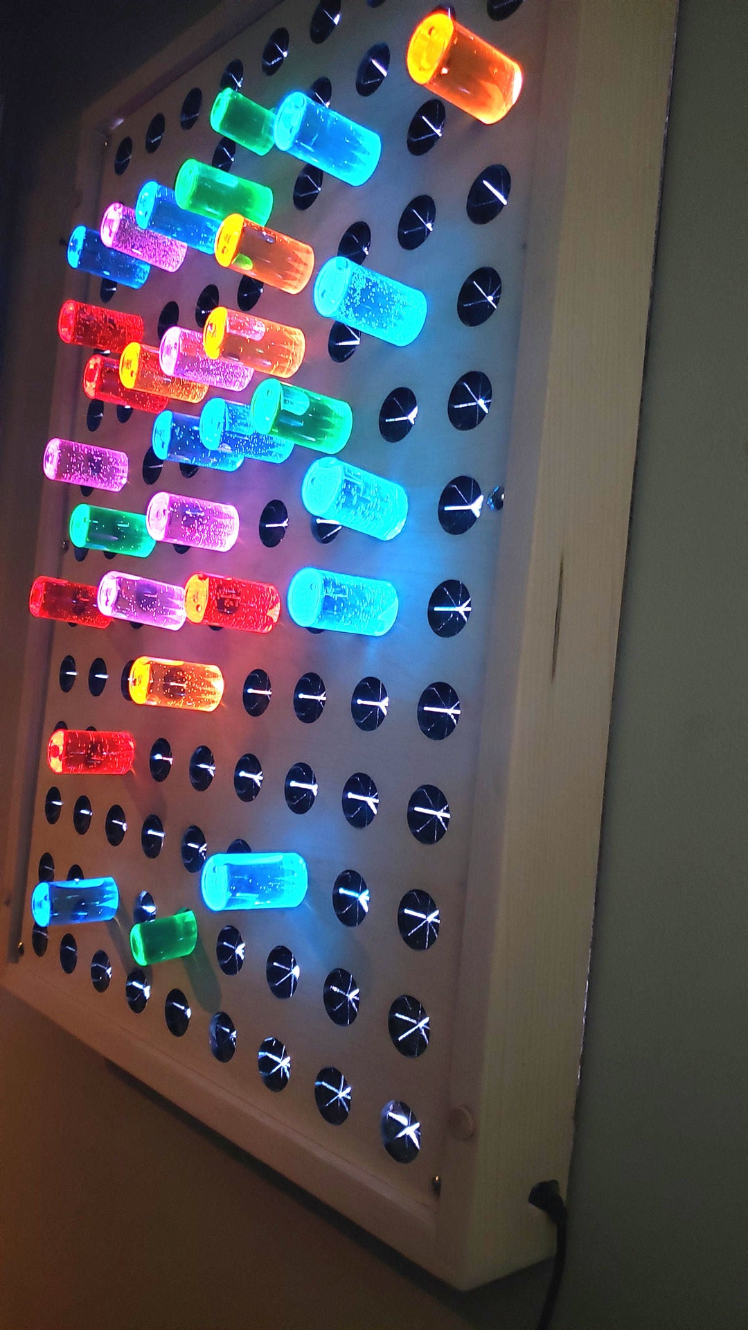 Sensory Light Peg Board Giant Bright Lite Peg Board With Giant Colored ...