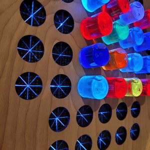 Hexagon Peg Boards Set of 2 With 120 Acrylic Pegs Sensory Activity ...