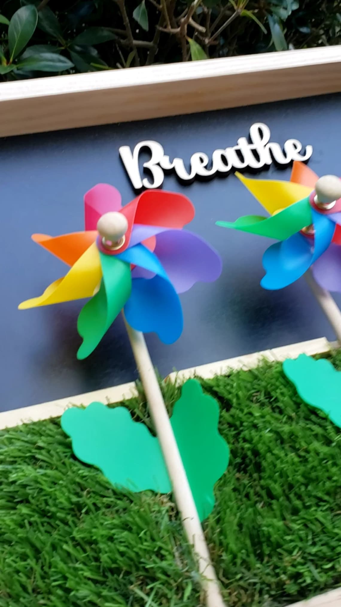 Breathe Sensory Board Pinwheel Flowers in Grass Sensory Panel for ...
