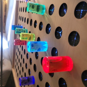Giant Bright LED Light Peg Board With DIY Colored Light Pegs Sensory ...