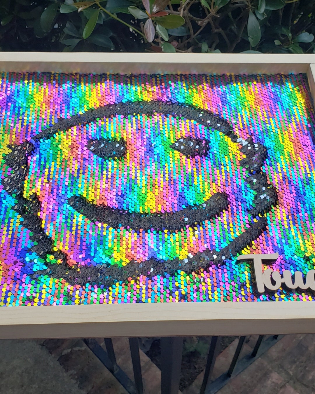 Rainbow Reversible Sequin Board Mermaid Fabric Board Flip up Sequin ...