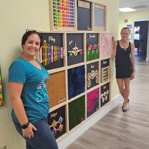 15 Panel Sensory Wall Wall-mounted Activity Boards ABA Therapy Toys for ...