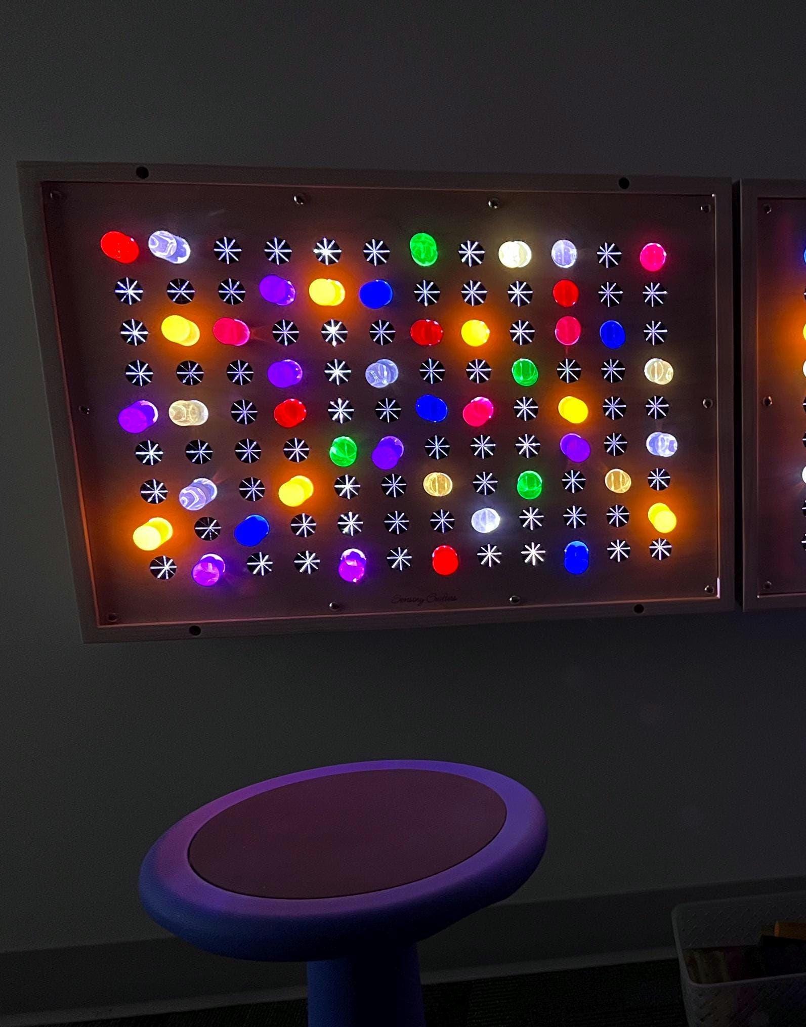 Wall-mount Giant Bright Lite Peg Board With Giant Colored Light Pegs ...