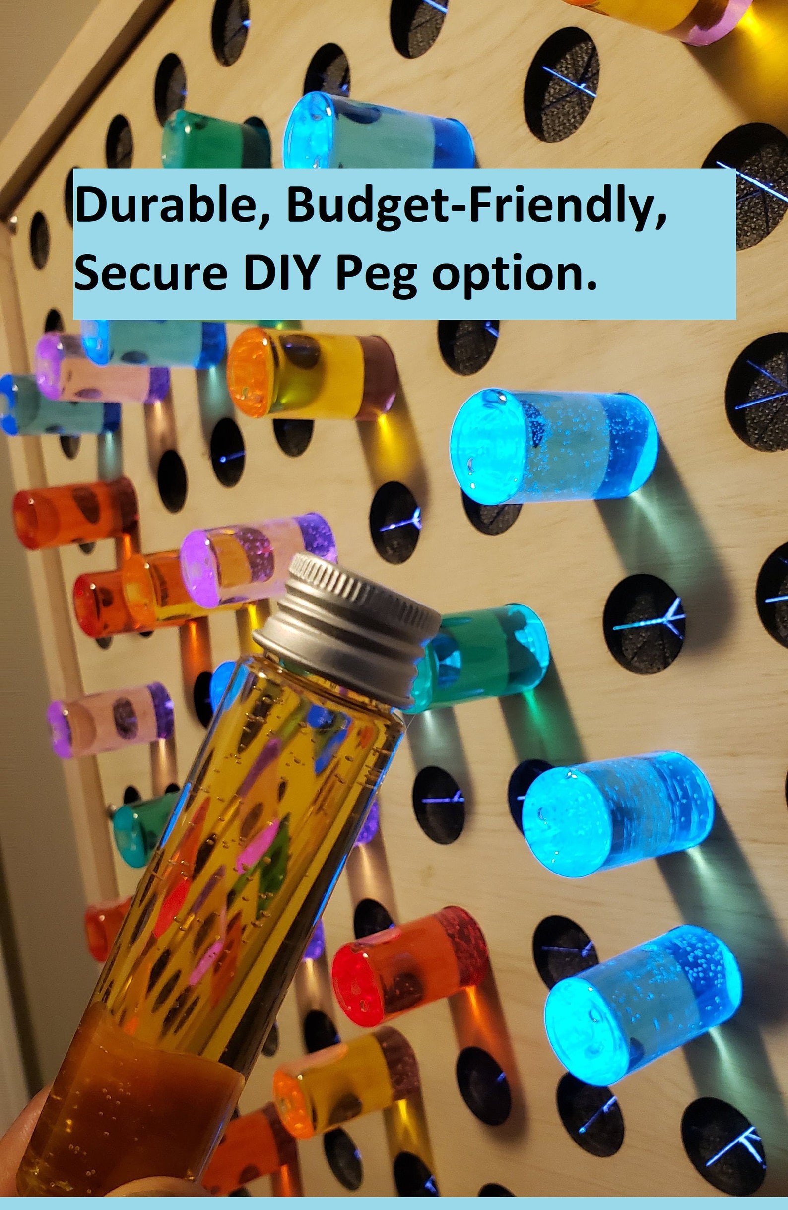 Large Wall-mount Giant Bright Lite Peg Board With Giant Colored Light ...