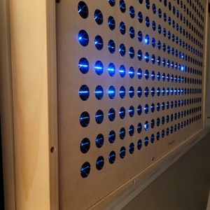 HUGE 4FT Bright Lite LED Pegboard Giant Colored Pegs Wall-mountable ...