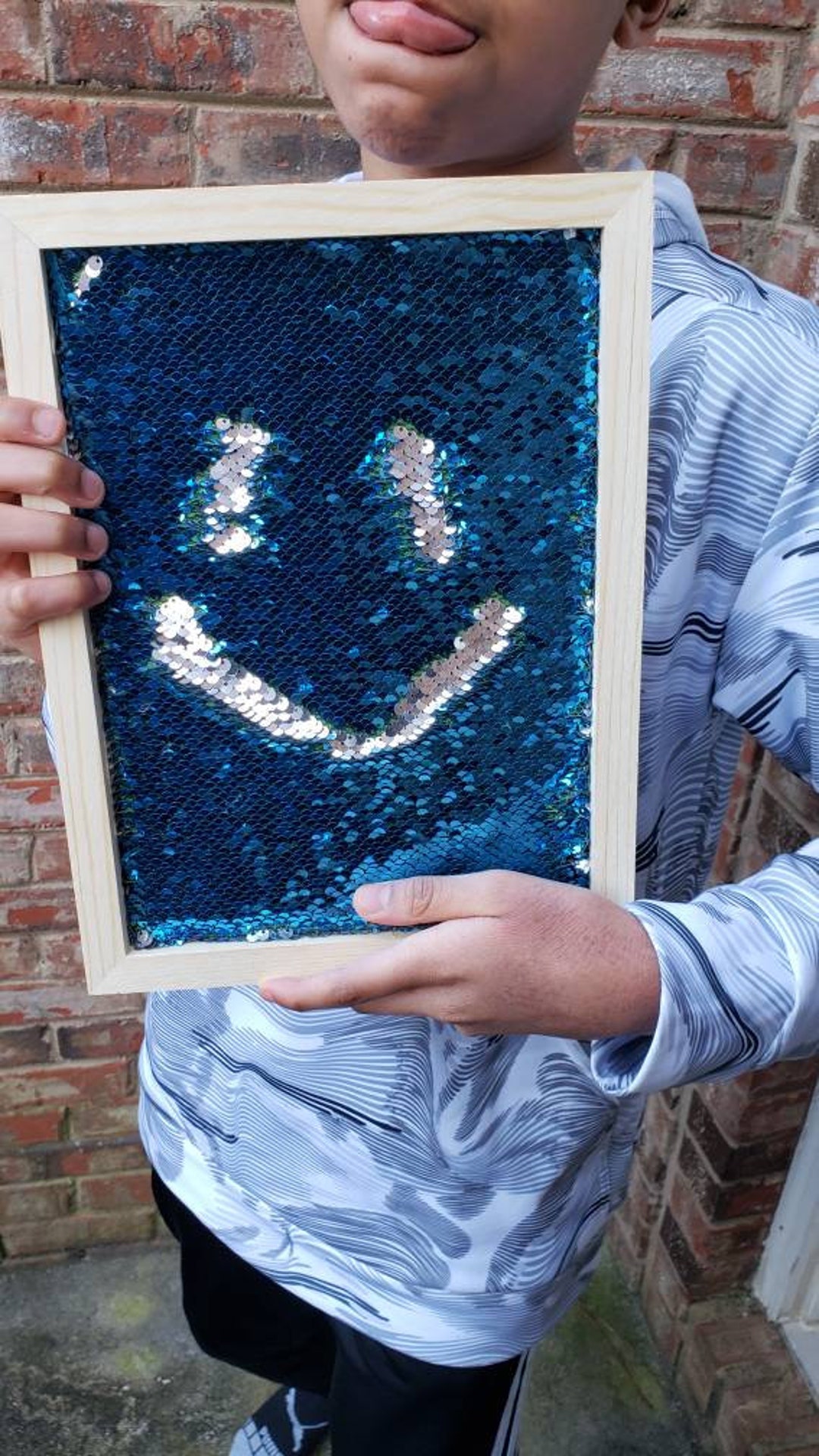 Reversible Sequin Board for Kids Flip Sequins Autism Sensory Toy ...