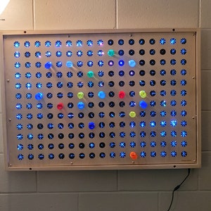 Large Wall-mount Giant Bright Lite Peg Board With Giant Colored Light ...