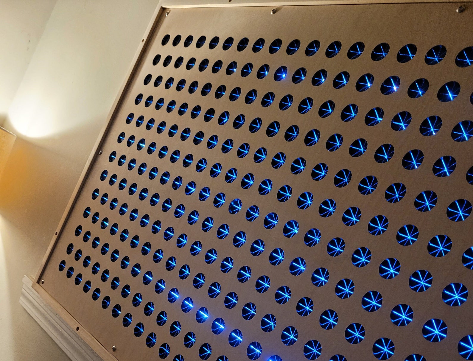 5-foot LED Pegboard Faceplate Wooden Panel With 1 Peg Holes Custom ...