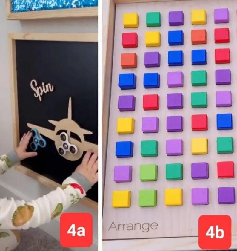 Autism Activity Wall Interactive Panel for Autistic Adults and Sensory ...