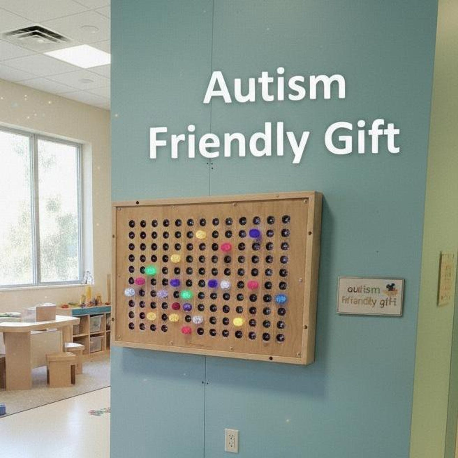 LED Sensory Light Peg Board – Autism-friendly Interactive Wall Display ...
