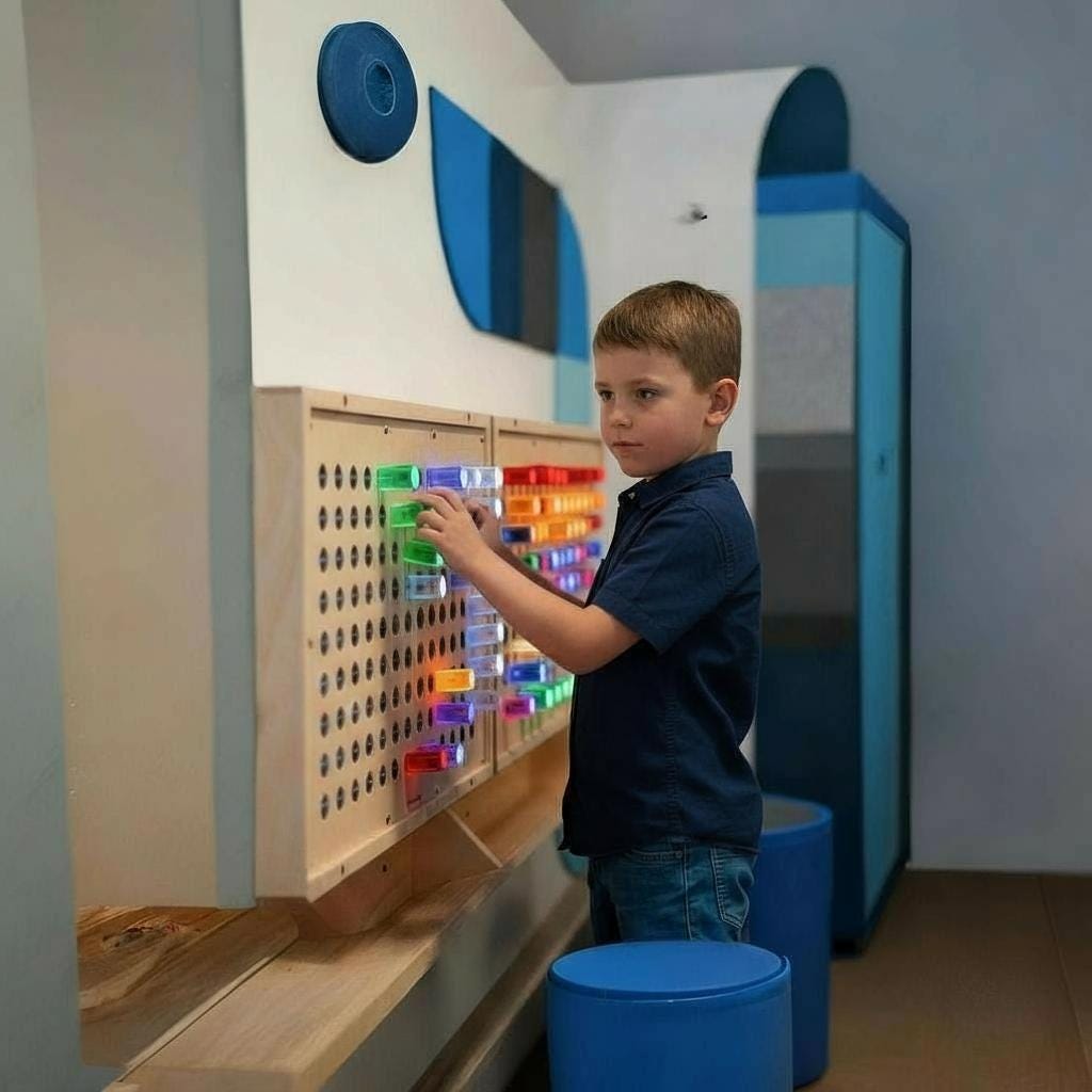 LED Sensory Light Peg Board – Autism-friendly Interactive Wall Display ...