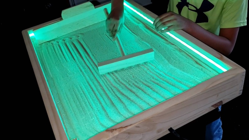 LED Light Sand Tray Color-changing LED Lighting With Remote - Etsy