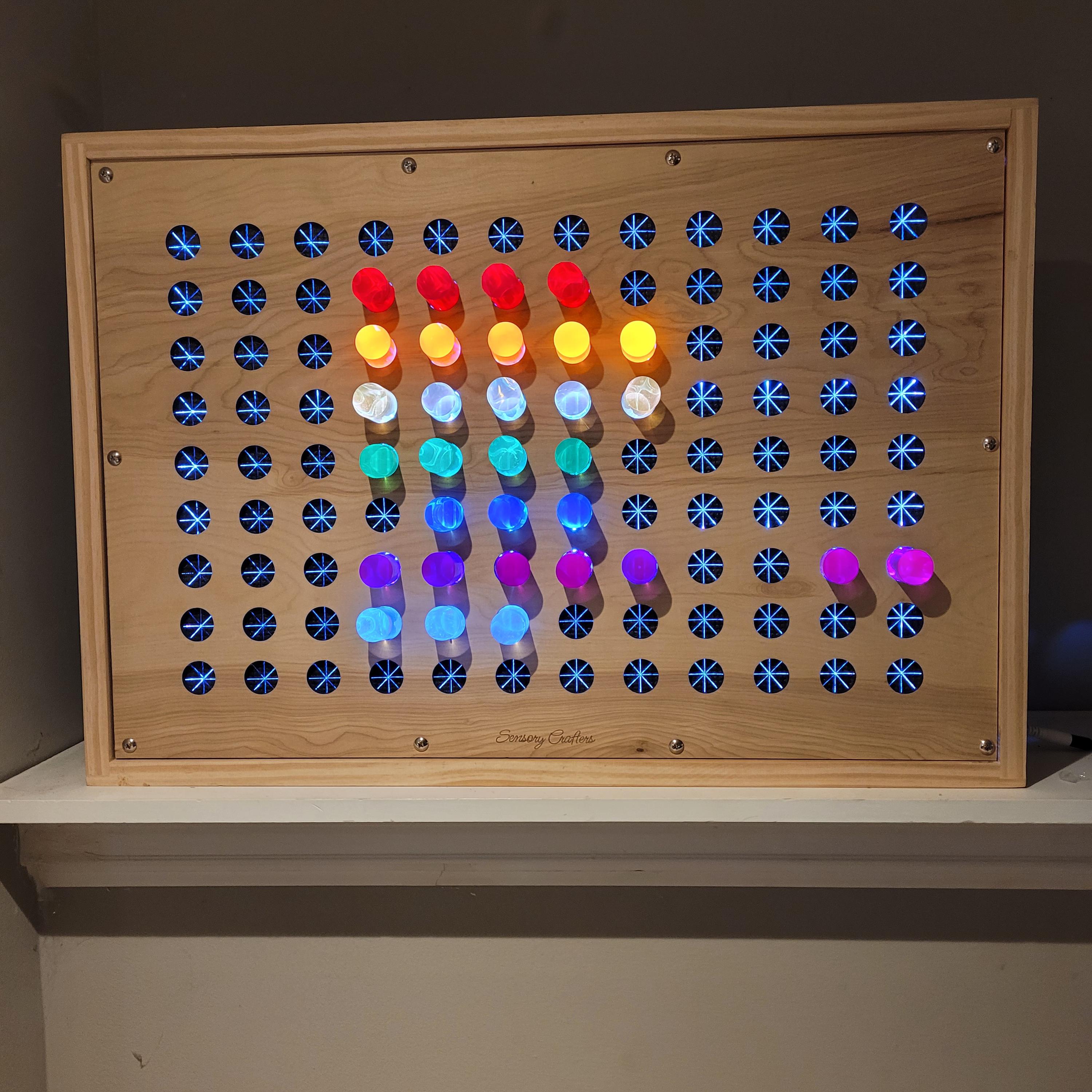 Sensory Light Peg Board Giant Bright Lite Peg Board With Giant Colored ...