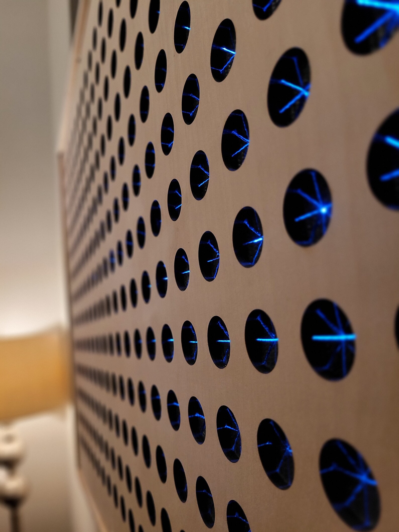 5-foot LED Pegboard Faceplate Wooden Panel With 1 Peg Holes Custom ...