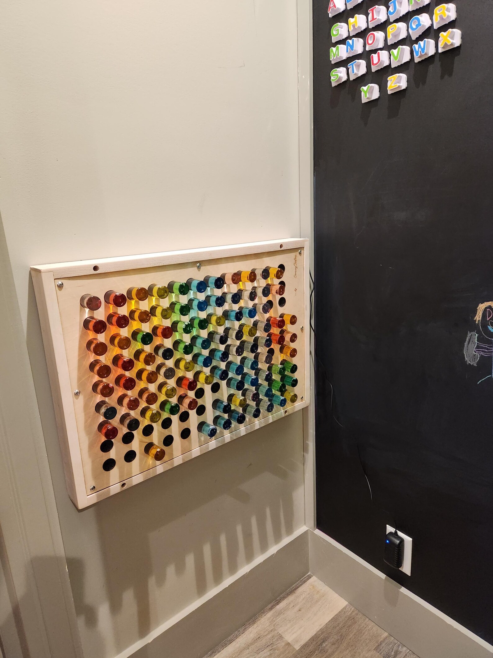 LED Sensory Light Peg Board – Autism-friendly Interactive Wall Display ...