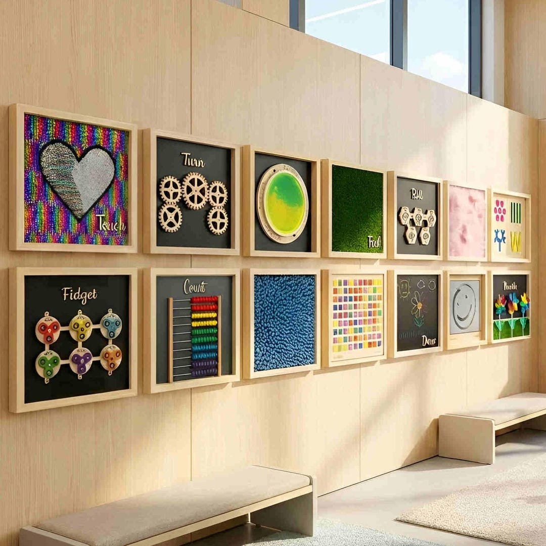 Giant Sensory Wall: 14 Activity Boards for Autism, ADHD, Dementia - Etsy