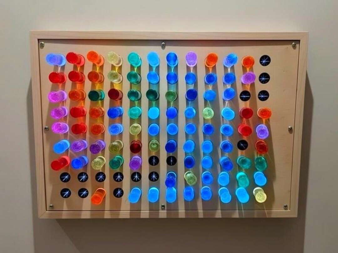 Sensory Light Peg Board Giant Bright Lite Peg Board With Giant Colored ...