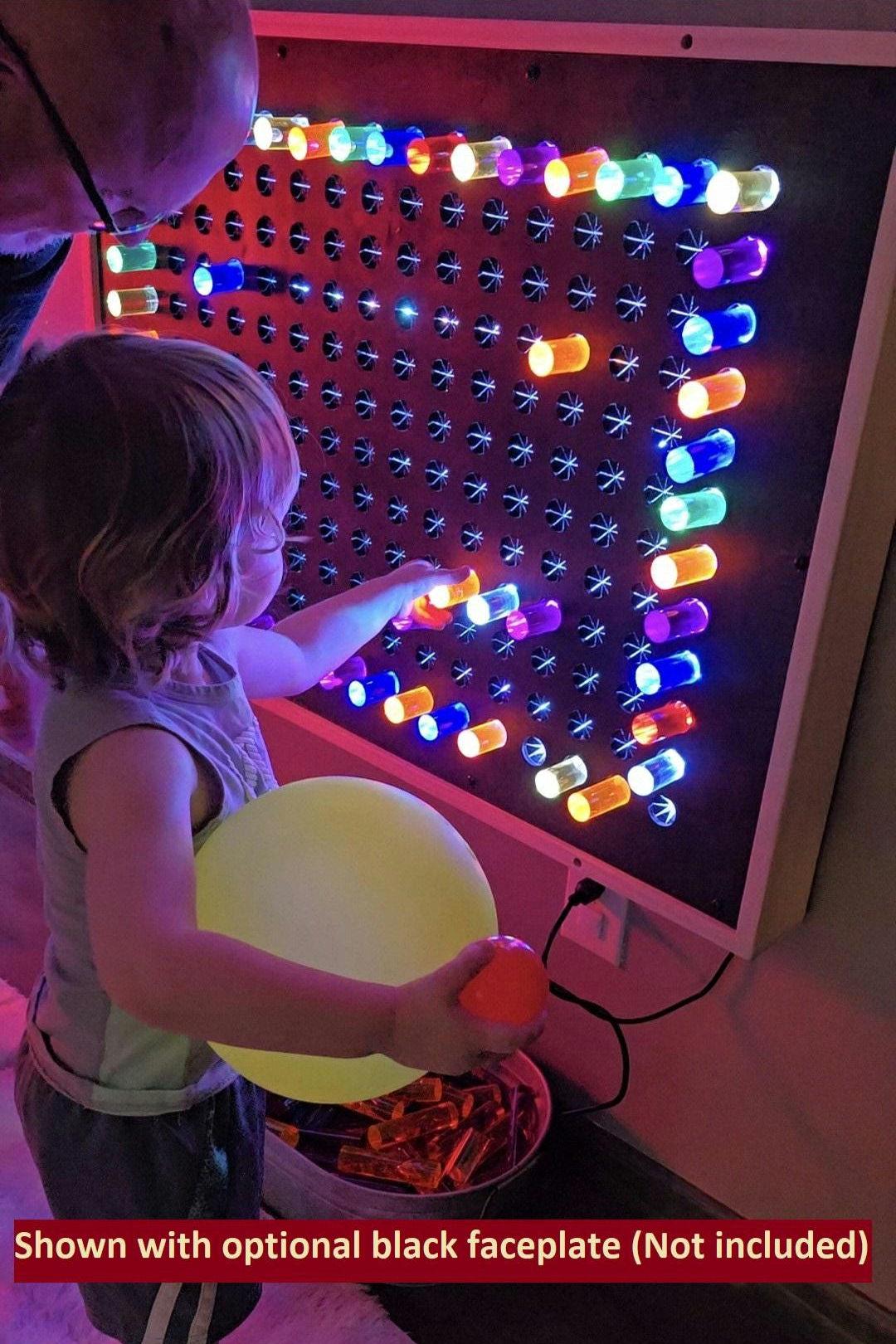 Giant 3ft Bright Light Pegboard With Colored Pegs 38"x27", (lite-brite ...