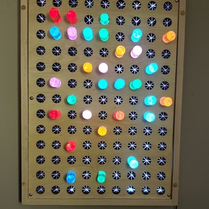 Wall-mount Giant Bright Lite Peg Board With Giant Colored Light Pegs ...