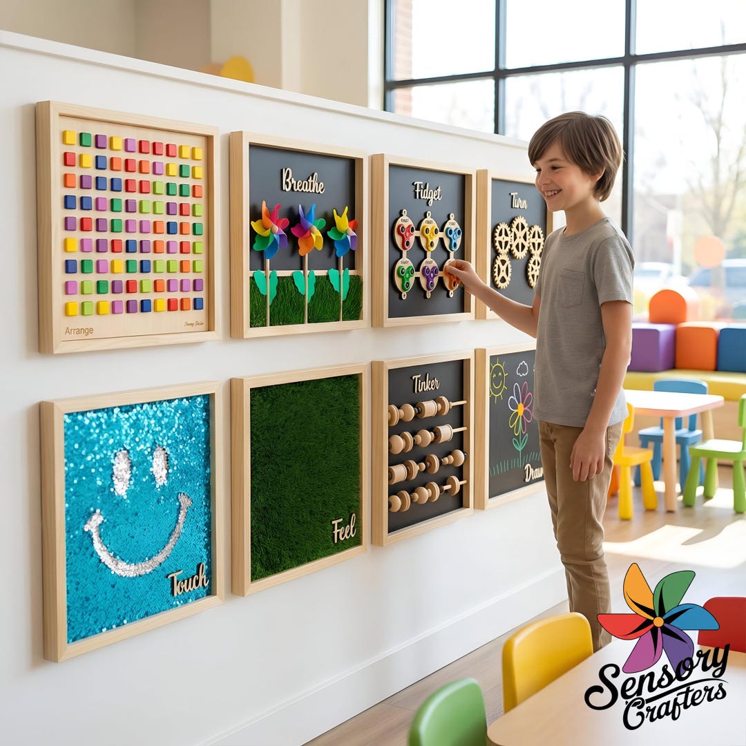 Sensory Wall Panels for Autism | Visual Impairment-friendly DIY Sensory ...