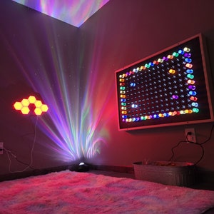 Giant Light Peg Board With Remote - Sensory Wall Toy for Kids & Adults ...