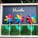 Breathe Sensory Board Pinwheel Flowers in Grass Sensory Panel for ...