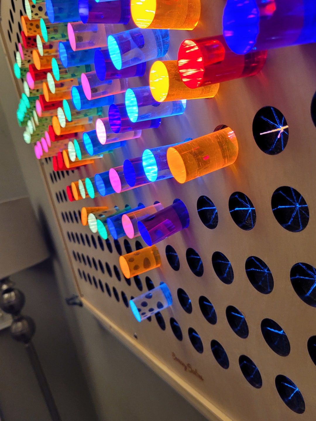 Giant Bright LED Light Peg Board With DIY Colored Light Pegs Sensory ...