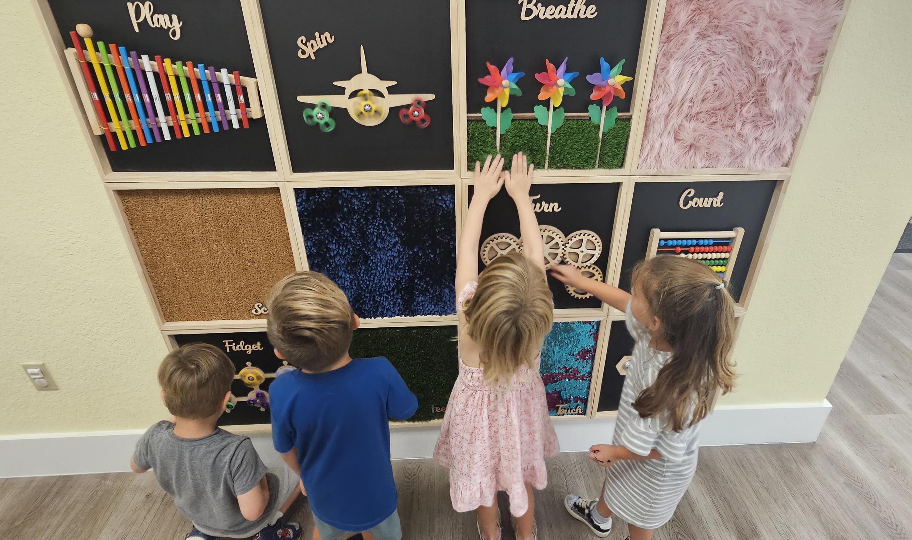 20-piece Sensory Modular Sensory Wall | Wall-mounted Board Activities ...