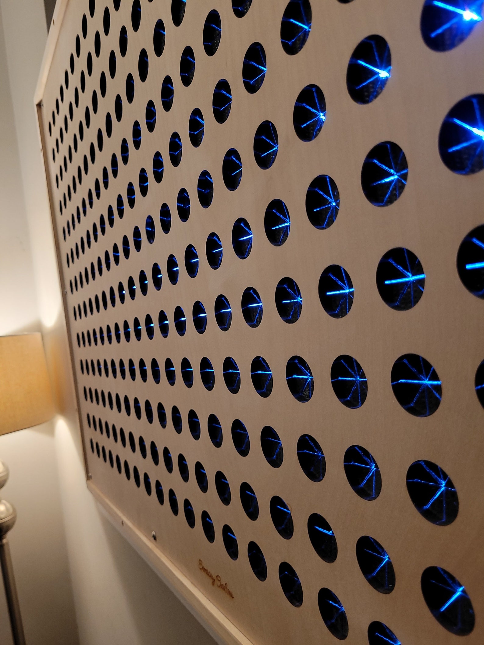 5-foot LED Pegboard Faceplate Wooden Panel With 1 Peg Holes Custom ...