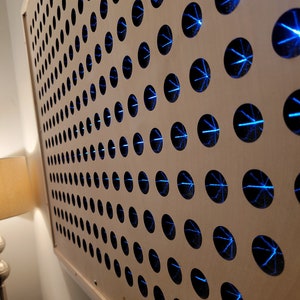 5-foot LED Pegboard Faceplate Wooden Panel With 1 Peg Holes Custom ...