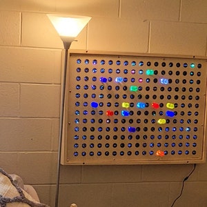 Giant Bright LED Light Peg Board With DIY Colored Light Pegs Sensory ...