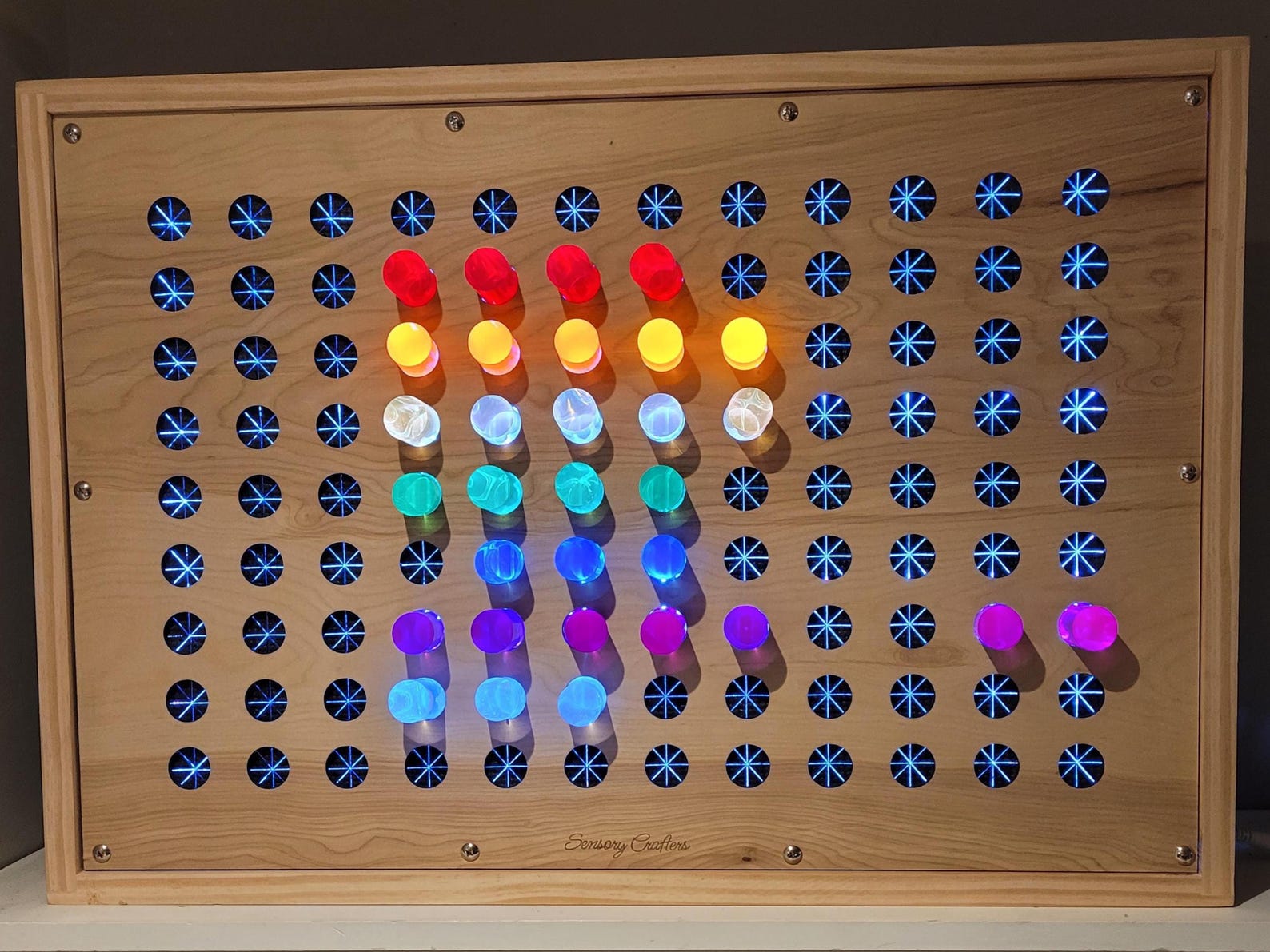 LED Sensory Light Peg Board – Autism-friendly Interactive Wall Display ...