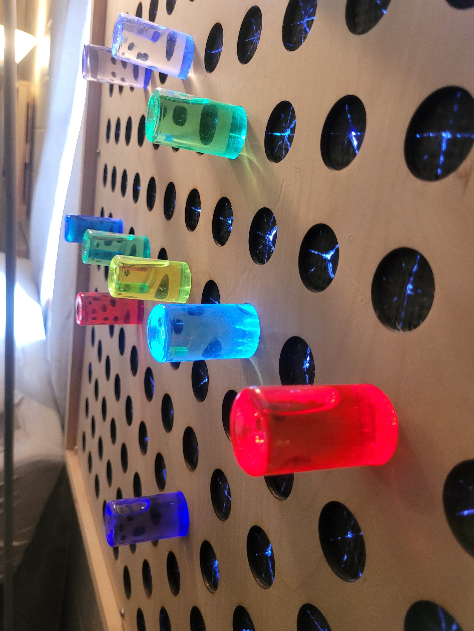 Large Wall-mount Giant Bright Lite Peg Board With Giant Colored Light ...