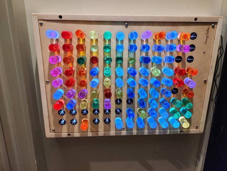 Wall-mount Giant Bright Lite Peg Board With Giant Colored Light Pegs ...